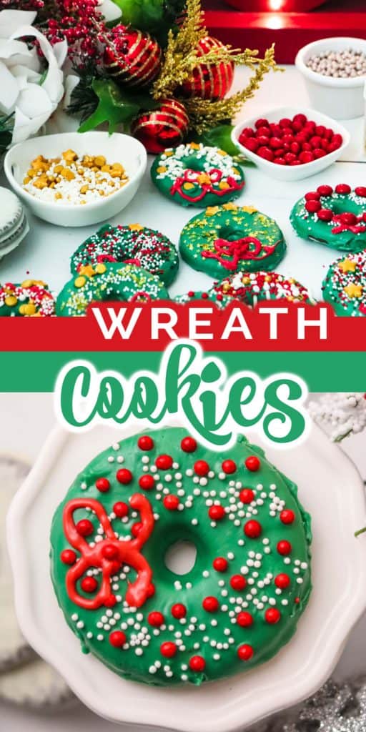 Christmas Wreath Cookies That Easily Wow! - Because Mom Says
