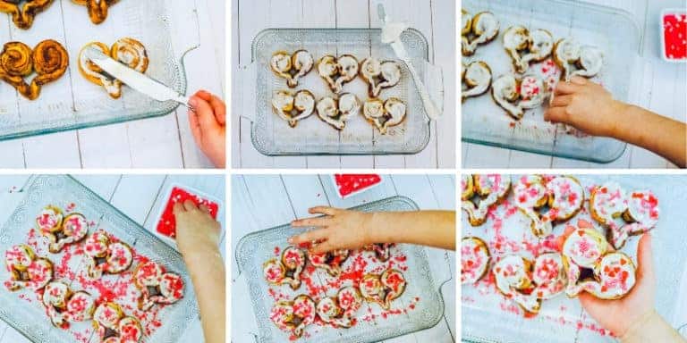 Heart Rolls for Valentine's Day Breakfast - Because Mom Says