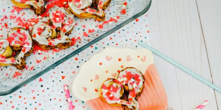 Heart Rolls for Valentine's Day Breakfast - Because Mom Says