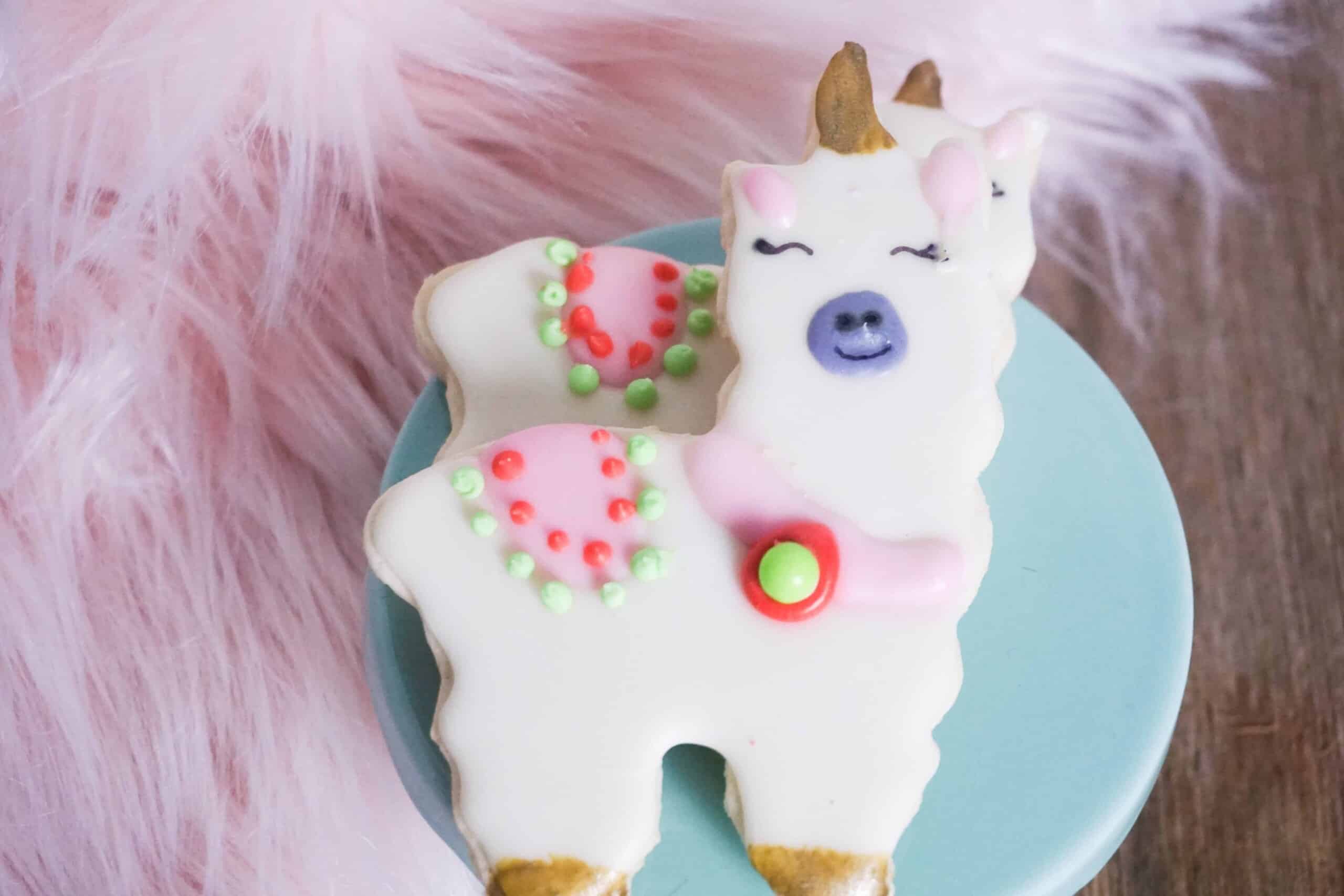 Crazy Cute Llama Cookies - Because Mom Says