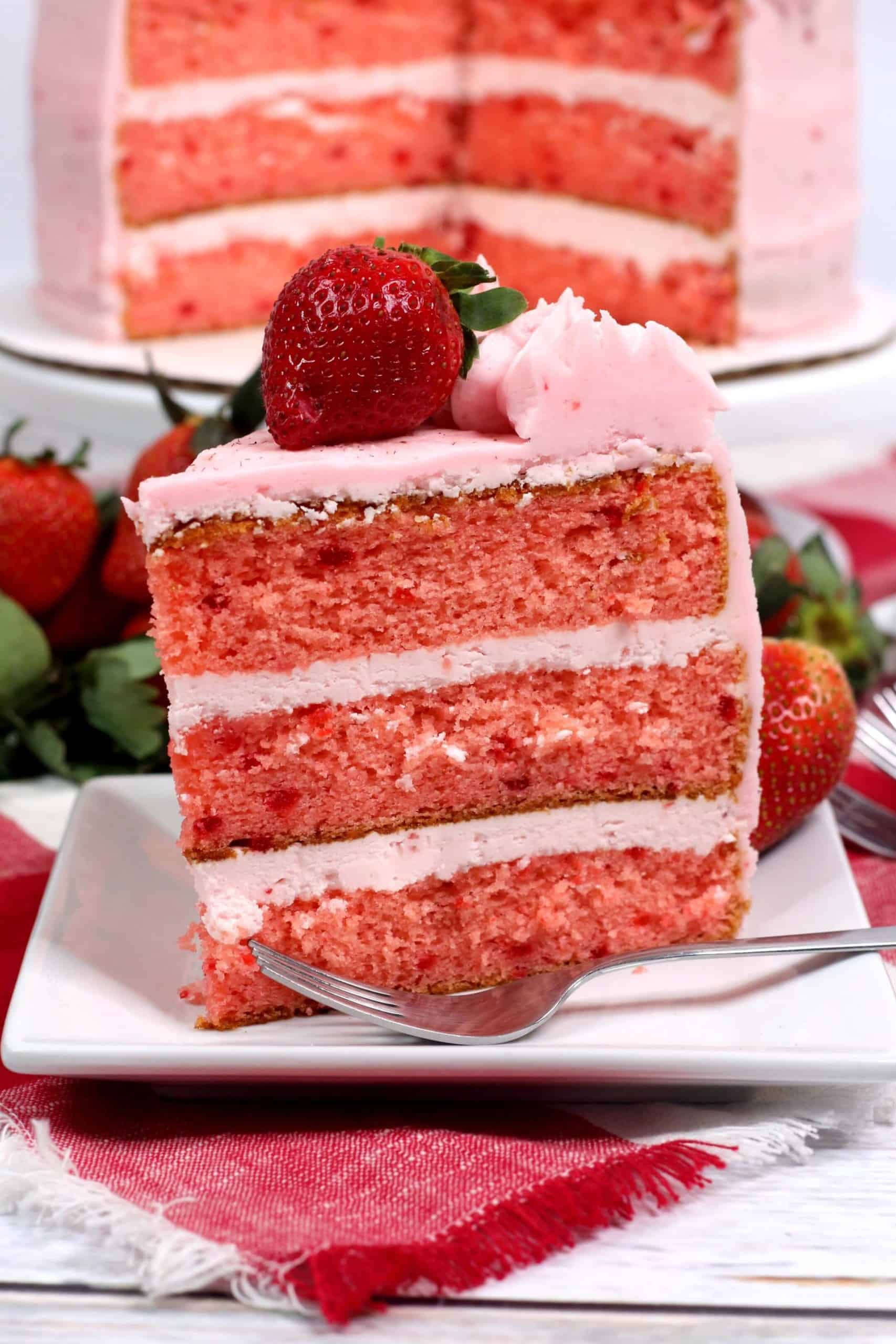 Strawberry Cake from Scratch – Because Mom Says