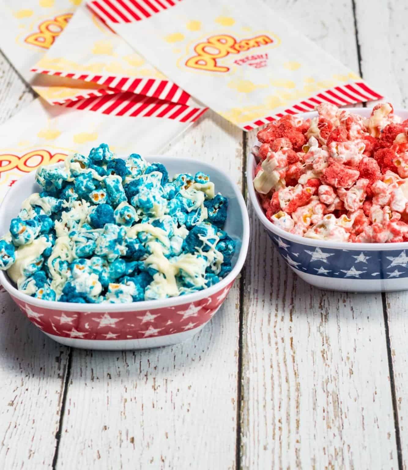 Red, White, and Blue Popcorn - Delicious Patriotic Popcorn Recipe ...
